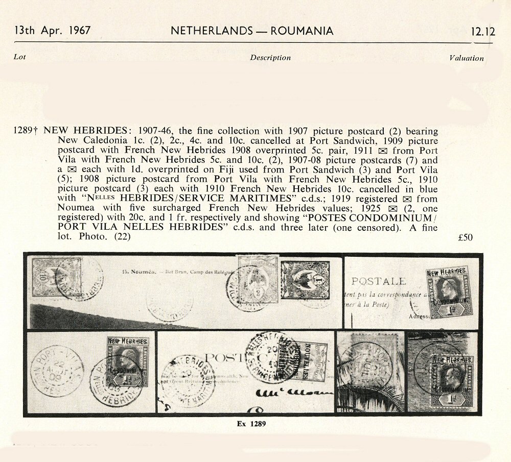 The New Hebrides: Postal History & Stamps